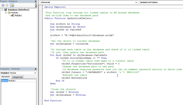 Vba Code To Re Link Ms Access Link Tables Easy Guide 2025