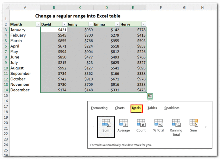 Learn Excel Excel Quick Analysis Tool With Examples 4741